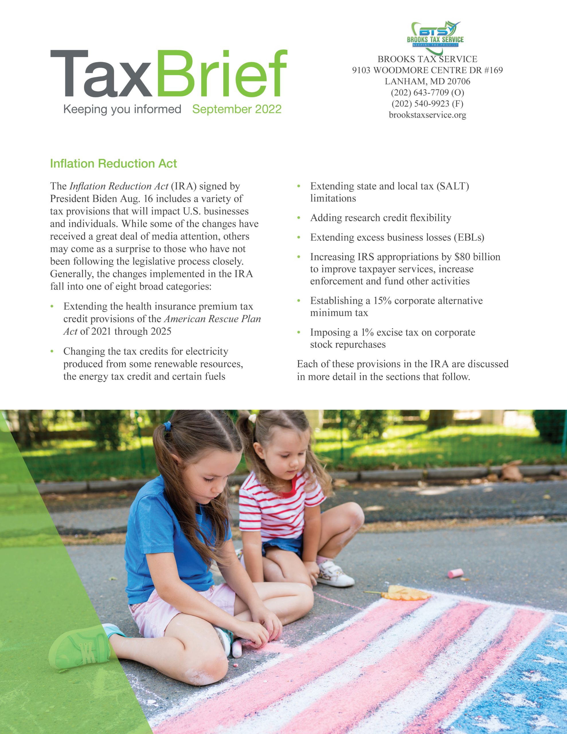 Newsletters - Brooks Tax Service LLC