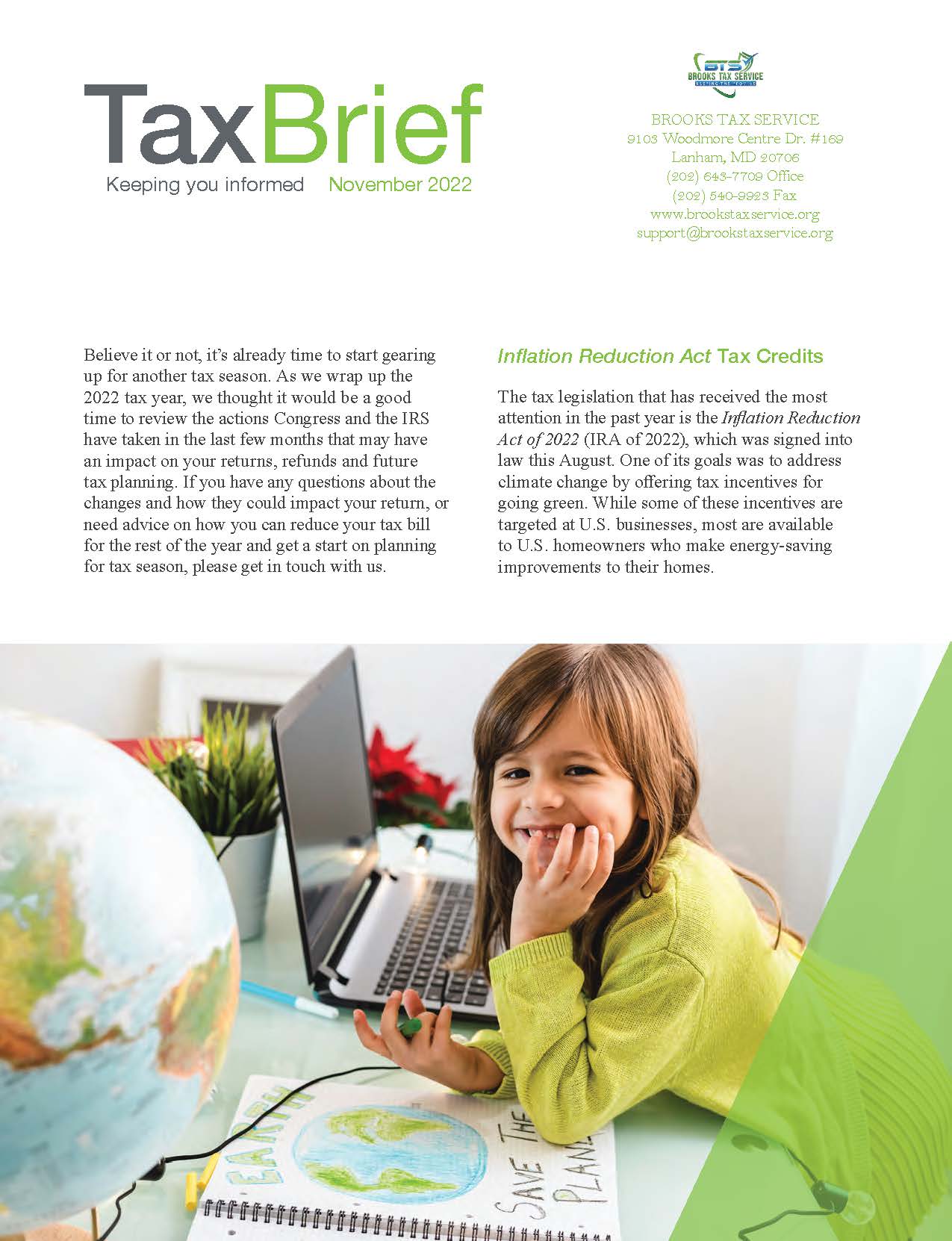 Newsletters - Brooks Tax Service LLC